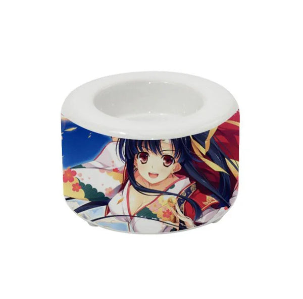 Sublimation Blank Ceramic flower disc，savings bank，candlestick，ashtray ...