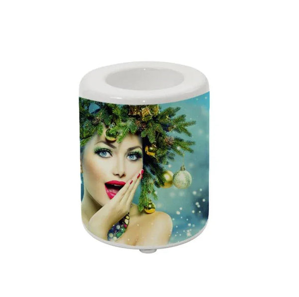 Sublimation Blank Ceramic flower disc，savings bank，candlestick，ashtray ...