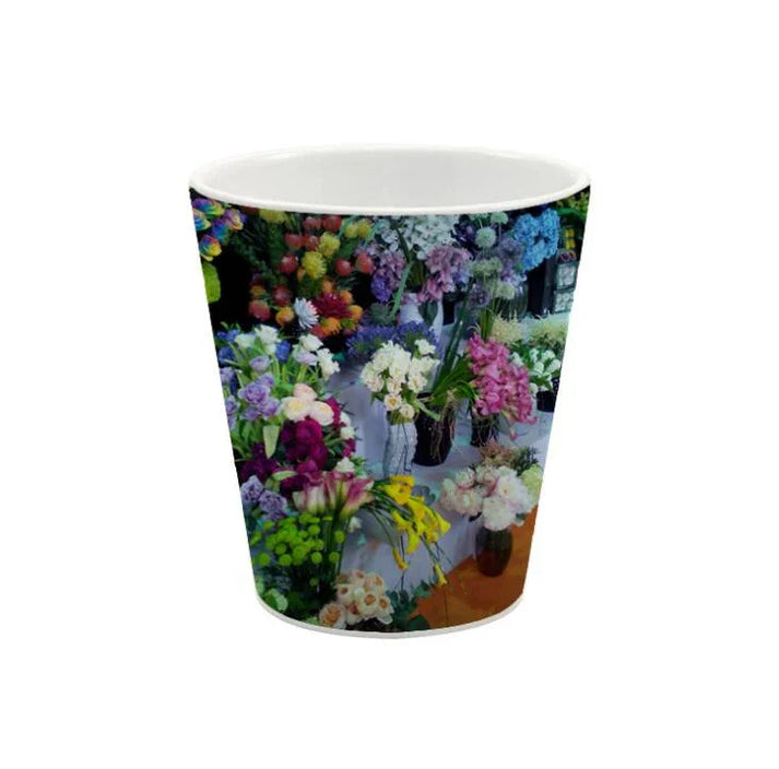 Sublimation Blank Ceramic flower disc，savings bank，candlestick，ashtray ...